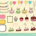 Cute Birthday Clipart Bunting, Birthday Party Clip Art Balloon ...