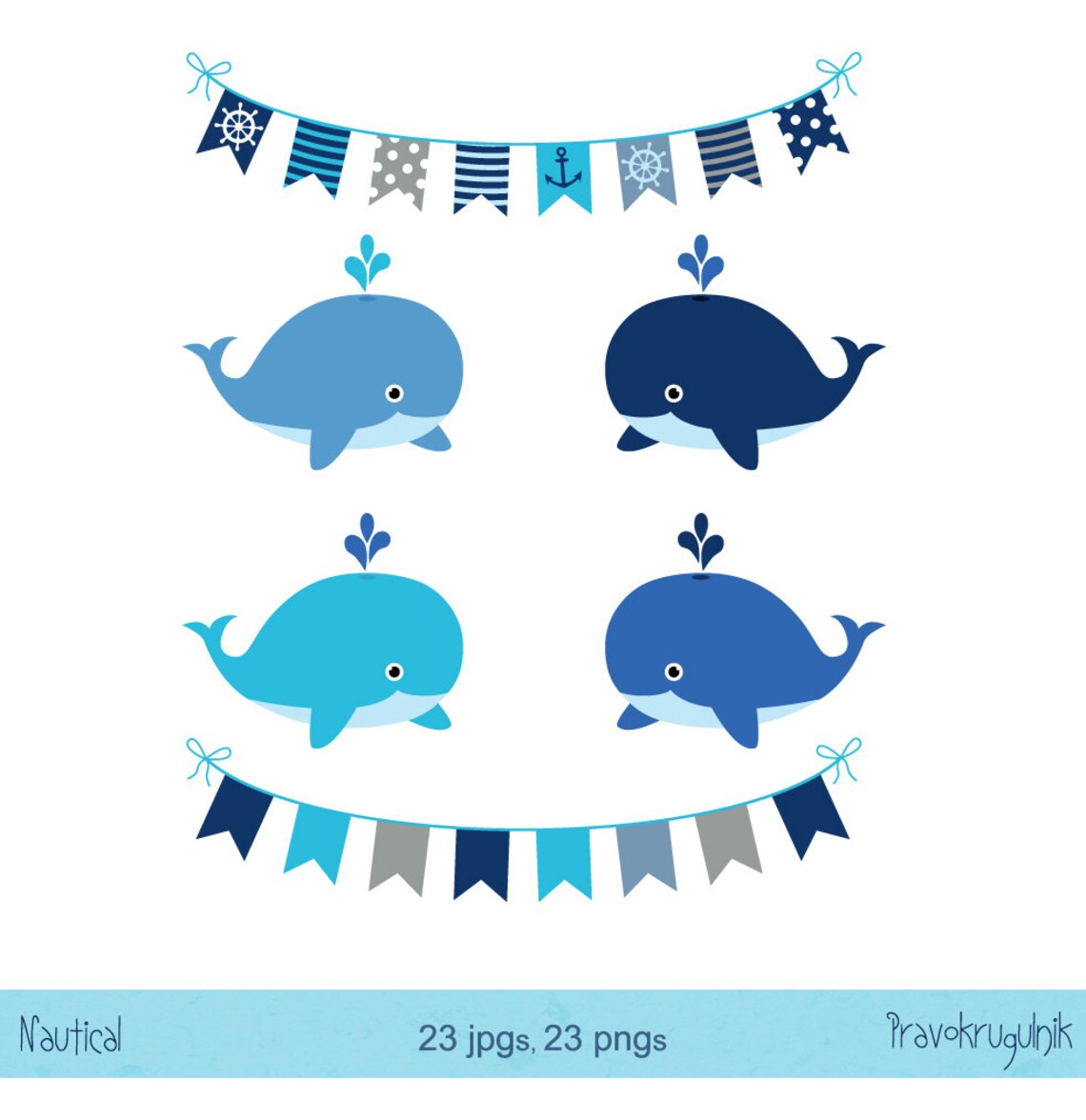 Grey Nautical Clipart, Nautical Clip Art Set, Cute Sailing Clipart ...