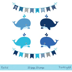 Grey Nautical Clipart, Nautical Clip Art Set, Cute Sailing Clipart ...