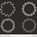 White Frame Clipart Collection, Leaf Circle Frame Clipart, Elegant ...