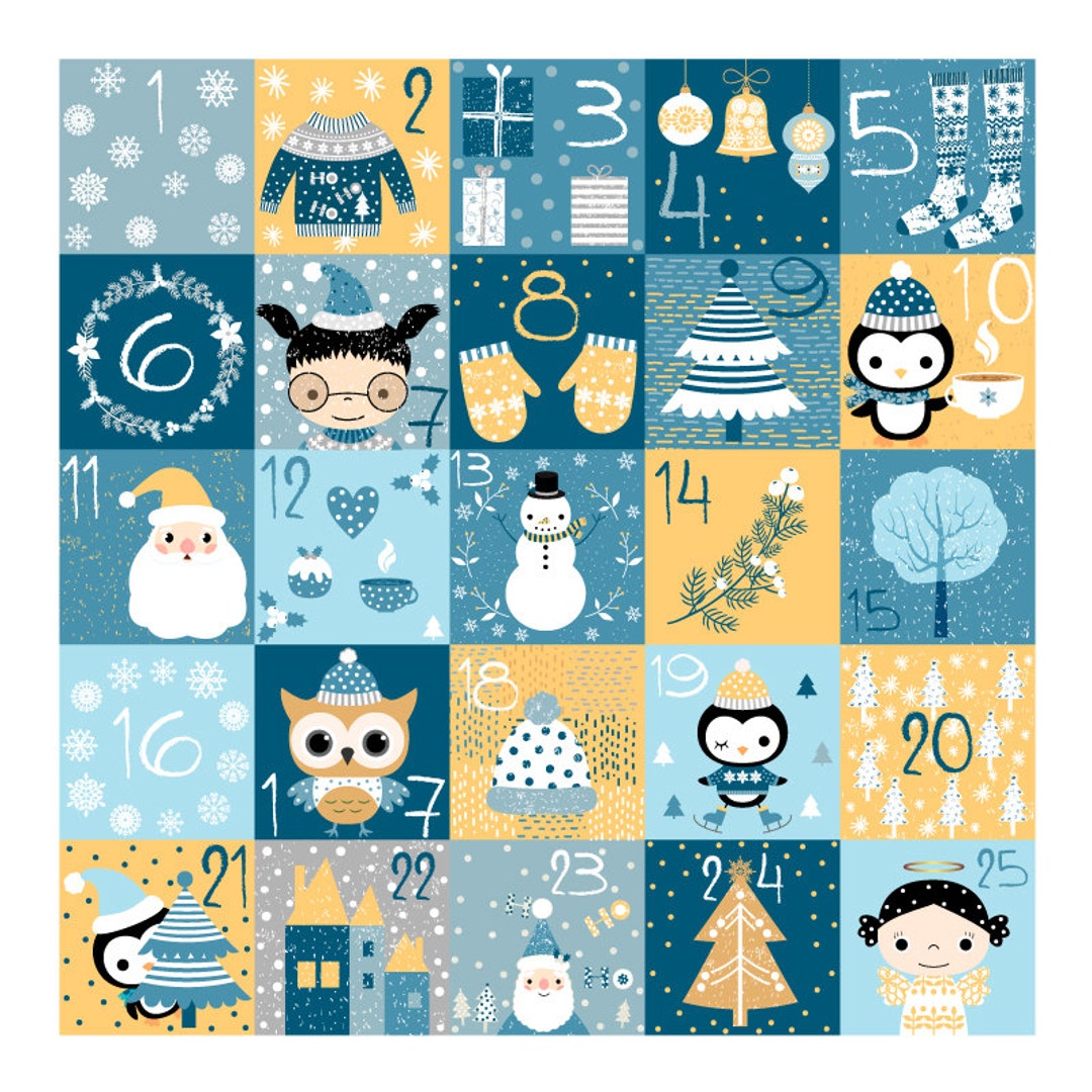 Digital Christmas Countdown Calendar, Cute Diy Christmas Advent ...