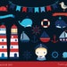 Cute Nautical Clipart, Lighthouse Clip Art Anchor, Marine Sailing Party ...