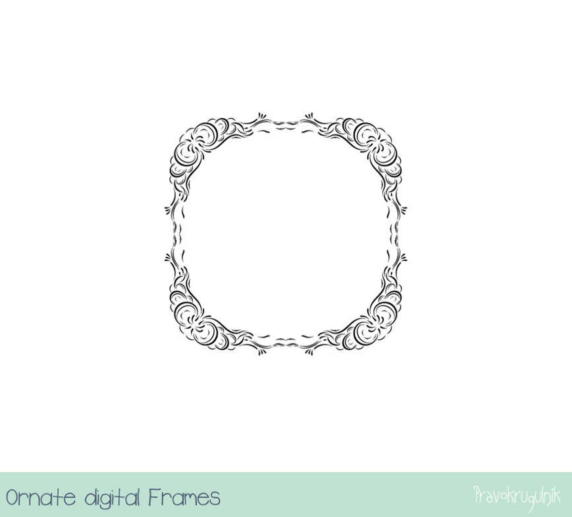 Black Digital Frames and Borders Clipart, Wedding Clip Art Border ...