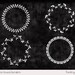 White Frame Clipart Collection, Leaf Circle Frame Clipart, Elegant ...