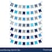 Nautical Bunting Clipart Gray Blue, Nautical Banner Clip Art, Boy ...