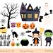 Halloween Clip Art Set, Cute Halloween Images, Haunted House Clipart ...