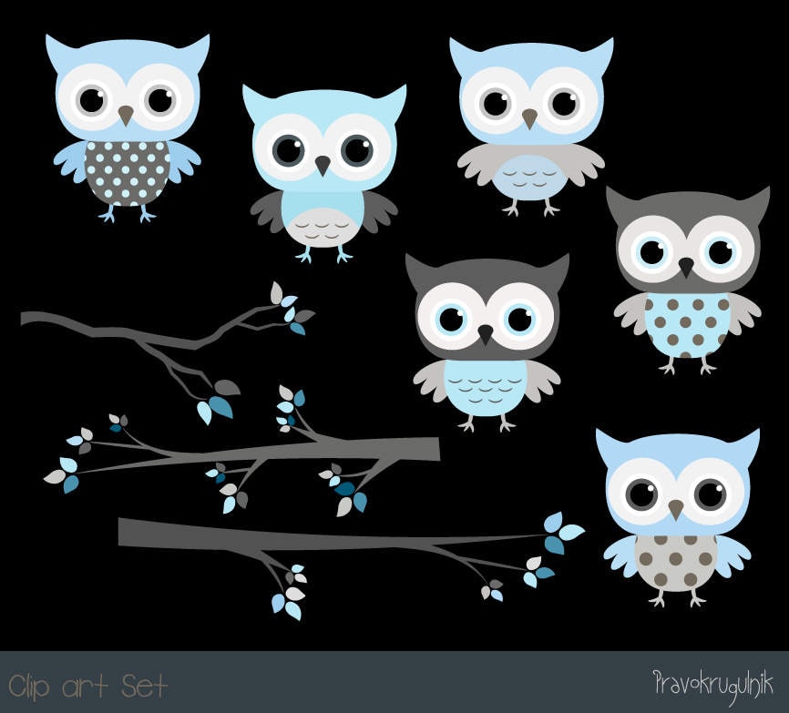 Cute Baby Shower Clipart Decoration, Baby Boy Clipart, Blue Gray Baby ...
