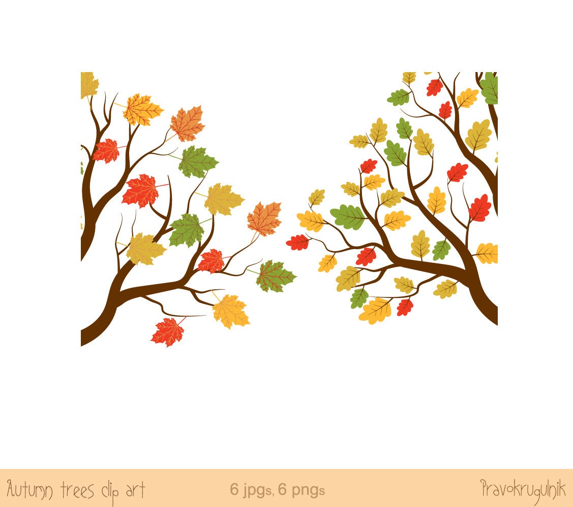 Autumn Oak Tree Clip Art