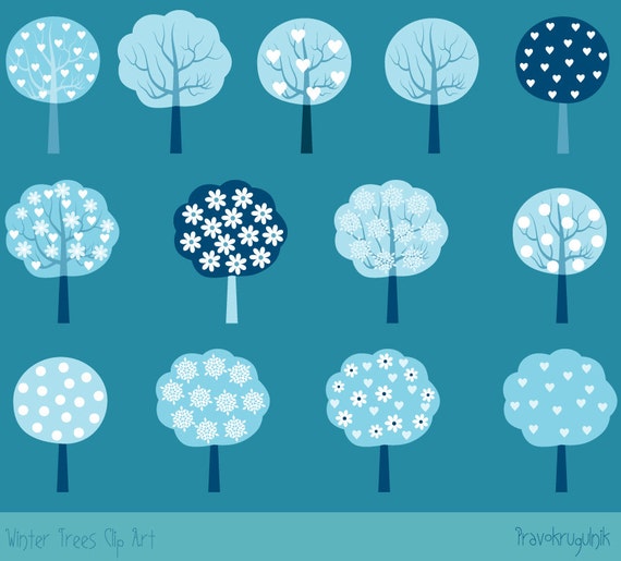 Winter Trees Clip Art