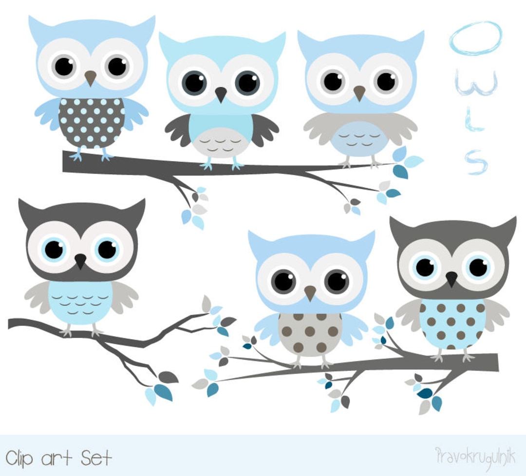 Cute Baby Shower Clipart Decoration, Baby Boy Clipart, Blue Gray Baby ...