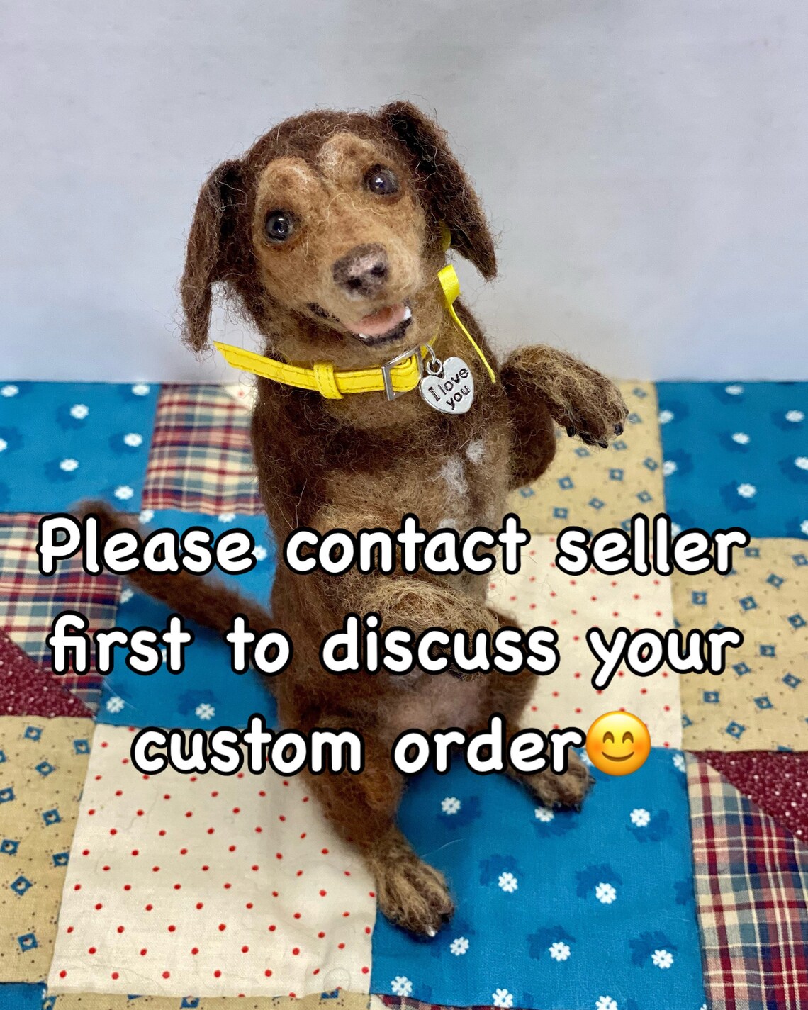Custom Made Needle Felted Dogs "mini-pups" Using Your Dogs Hair or Wool ...