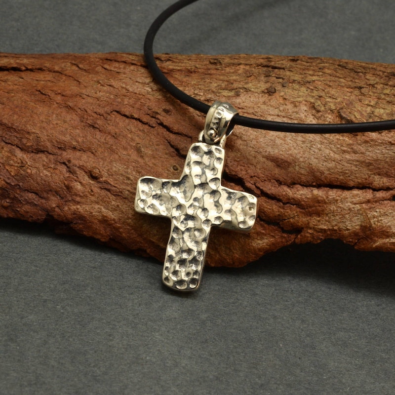 Rustic Cross Pendant - Etsy