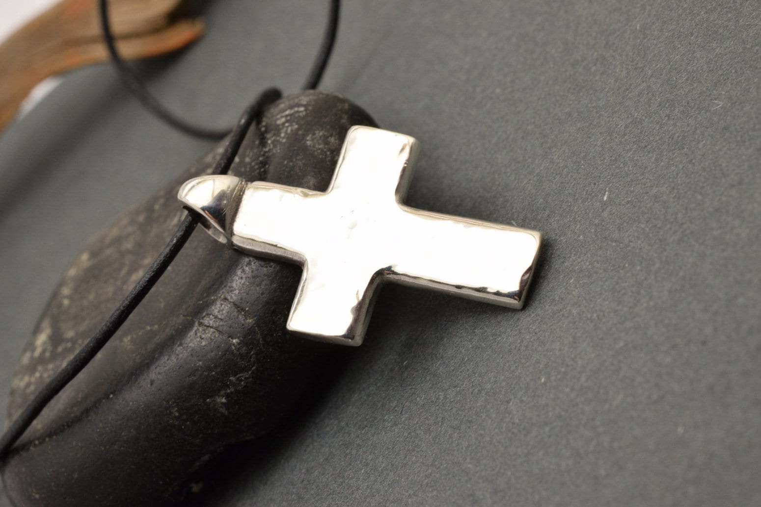 Sterling Silver Cross Necklace Silver Men's Solid - Etsy