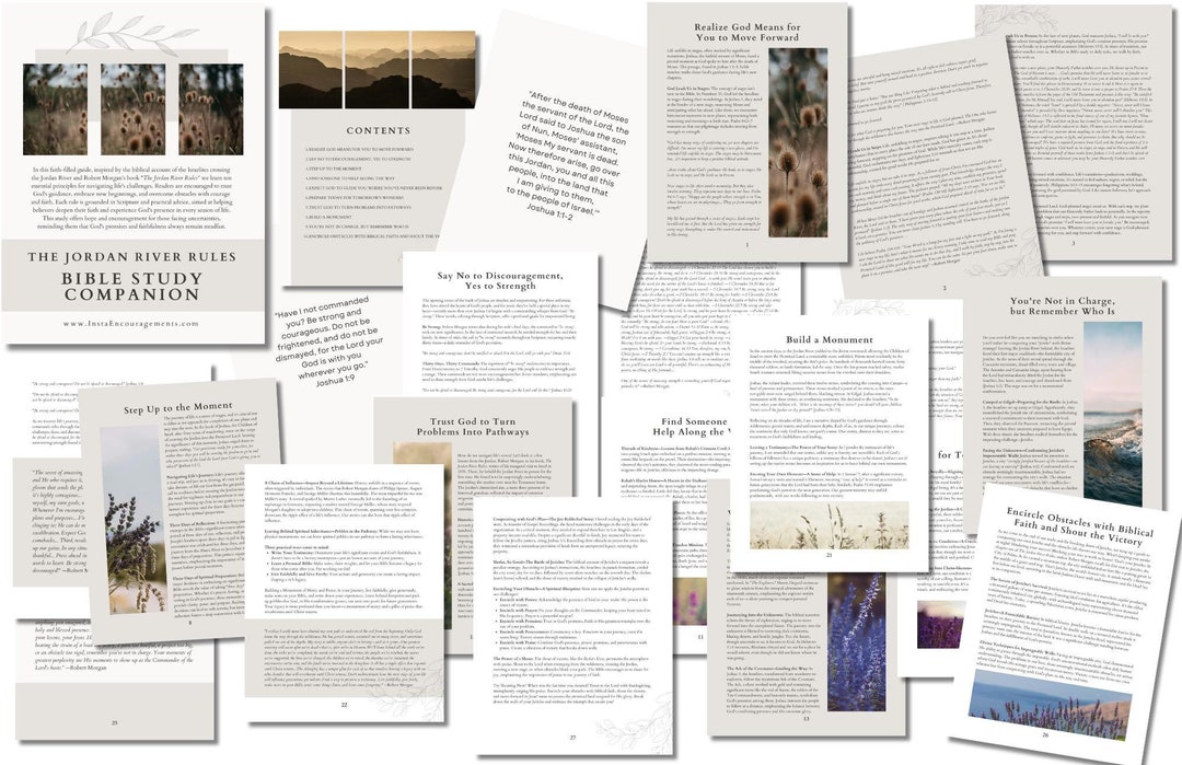 The Jordan River Rules Bible Study Companion Guide PDF Download ...