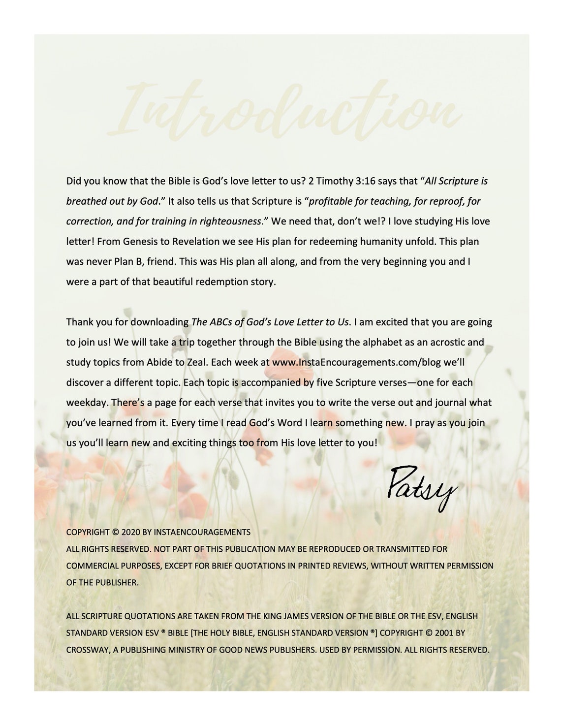 The Abcs of God's Love Letter Bible Study Ebook PDF - Etsy