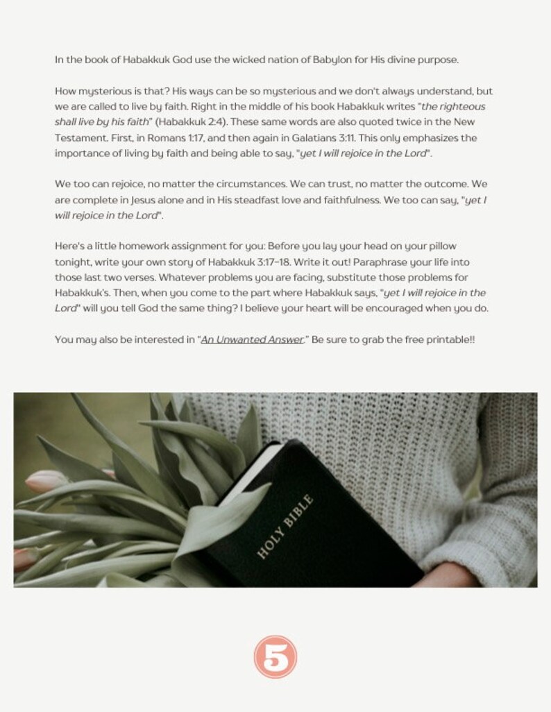 6 Things We Can Learn From Habakkuk Bible Study Guide PDF Download ...