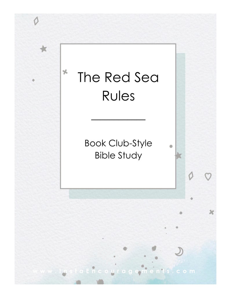The Red Sea Rules Bible Study PDF Download Printable - Etsy