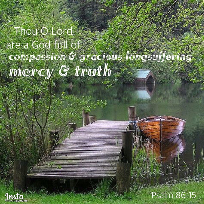 Psalm 86:15 5x5 Print - Etsy