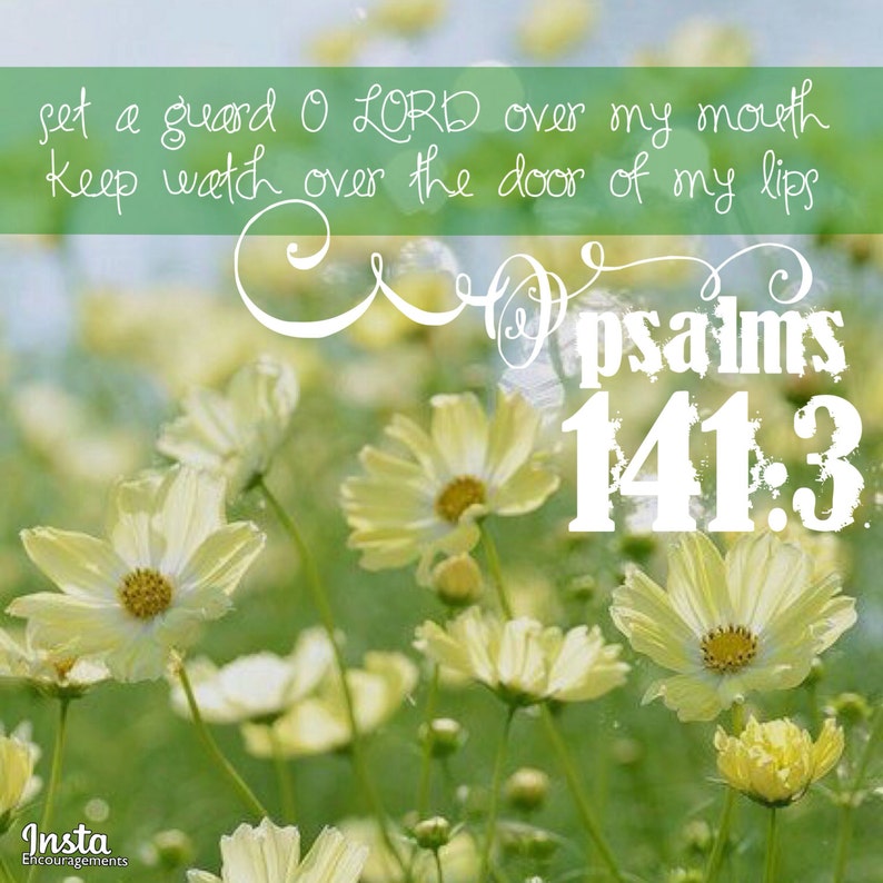 Psalm 141:3 5x5 Print - Etsy