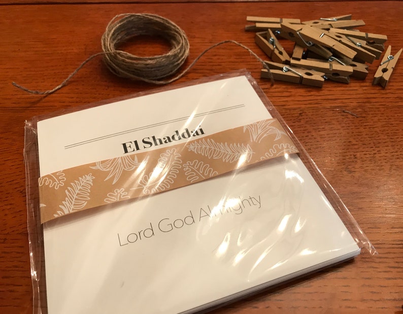 The Names of God Banner Kit 5x5 Prints - Etsy