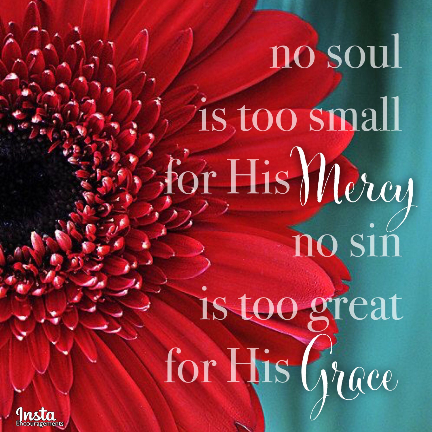 Mercy & Grace 5x5 Print - Etsy