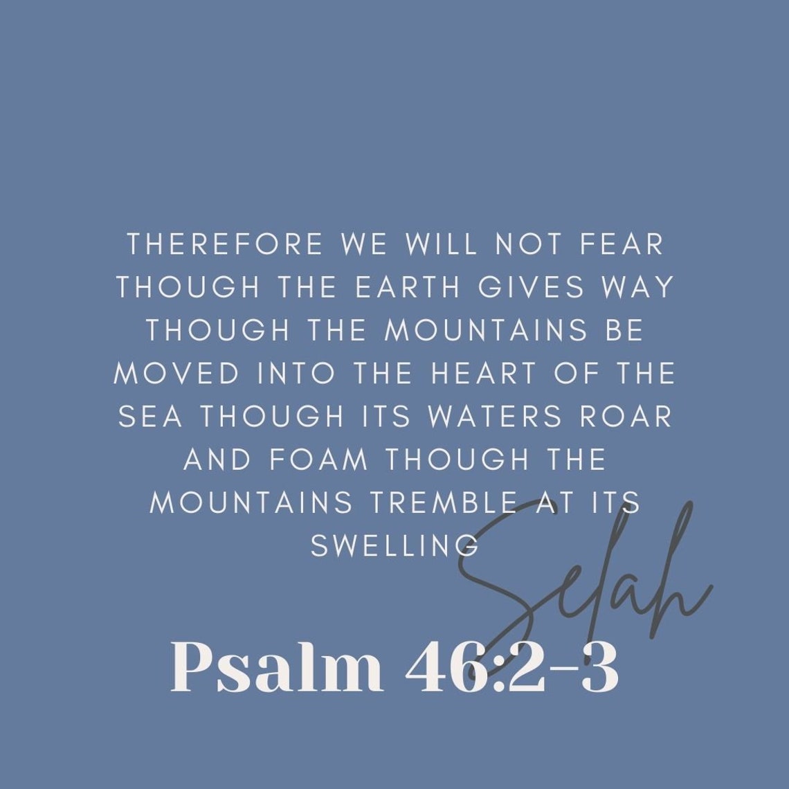 Psalm 46 1 11 Scripture Memory Cards Etsy