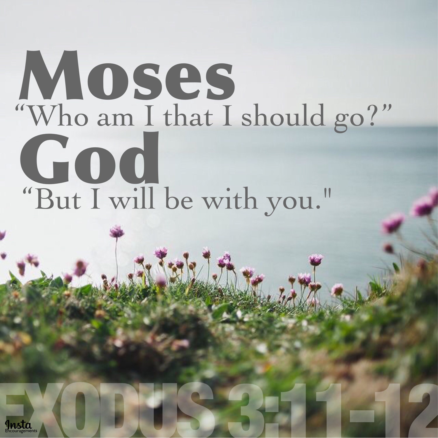 Exodus 3:11-12 5x5 Print | Etsy