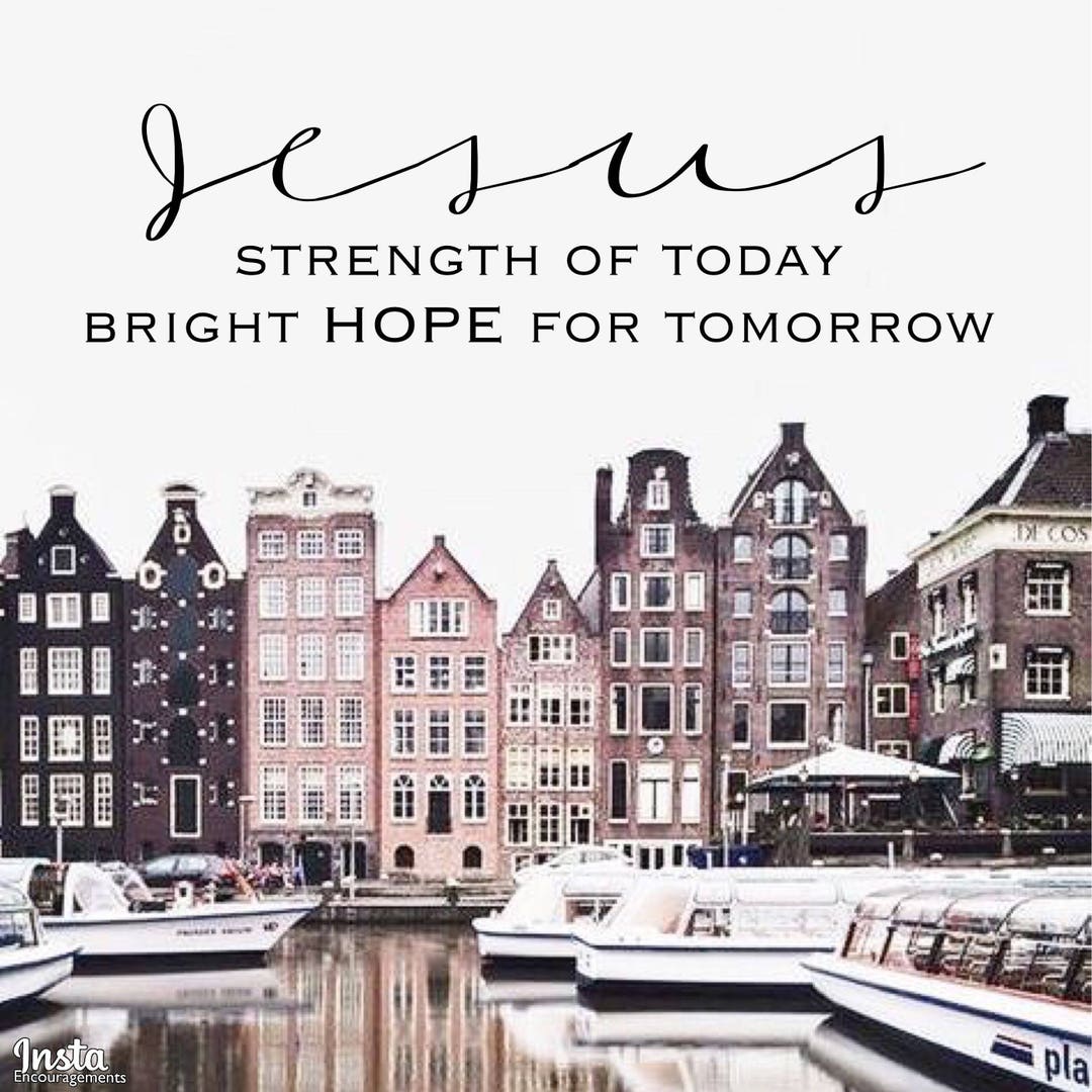 Jesus - Strength for Today 8x8 Print - Etsy