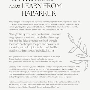 6 Things We Can Learn From Habakkuk Bible Study Guide PDF Download ...
