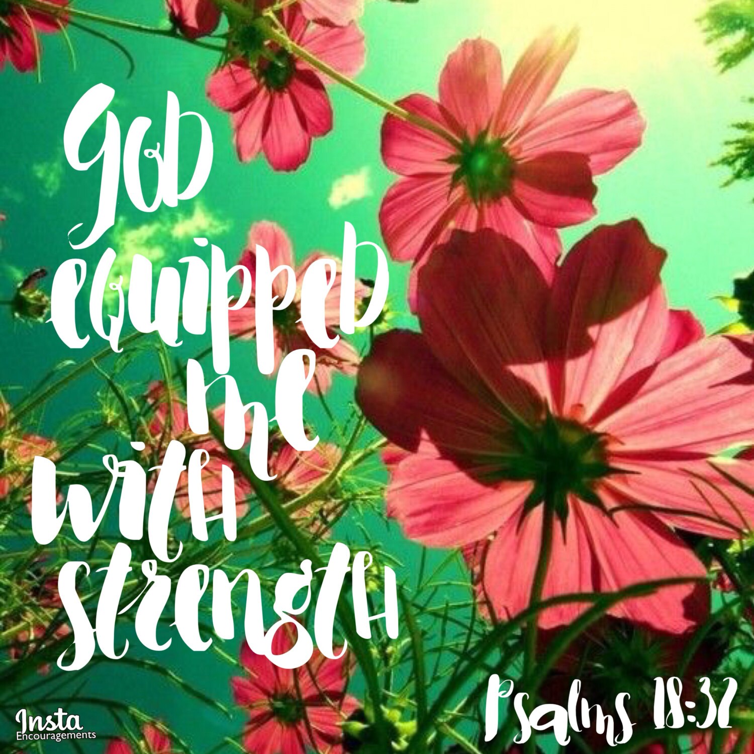 Psalm 18 31 33 5x5 Print Etsy