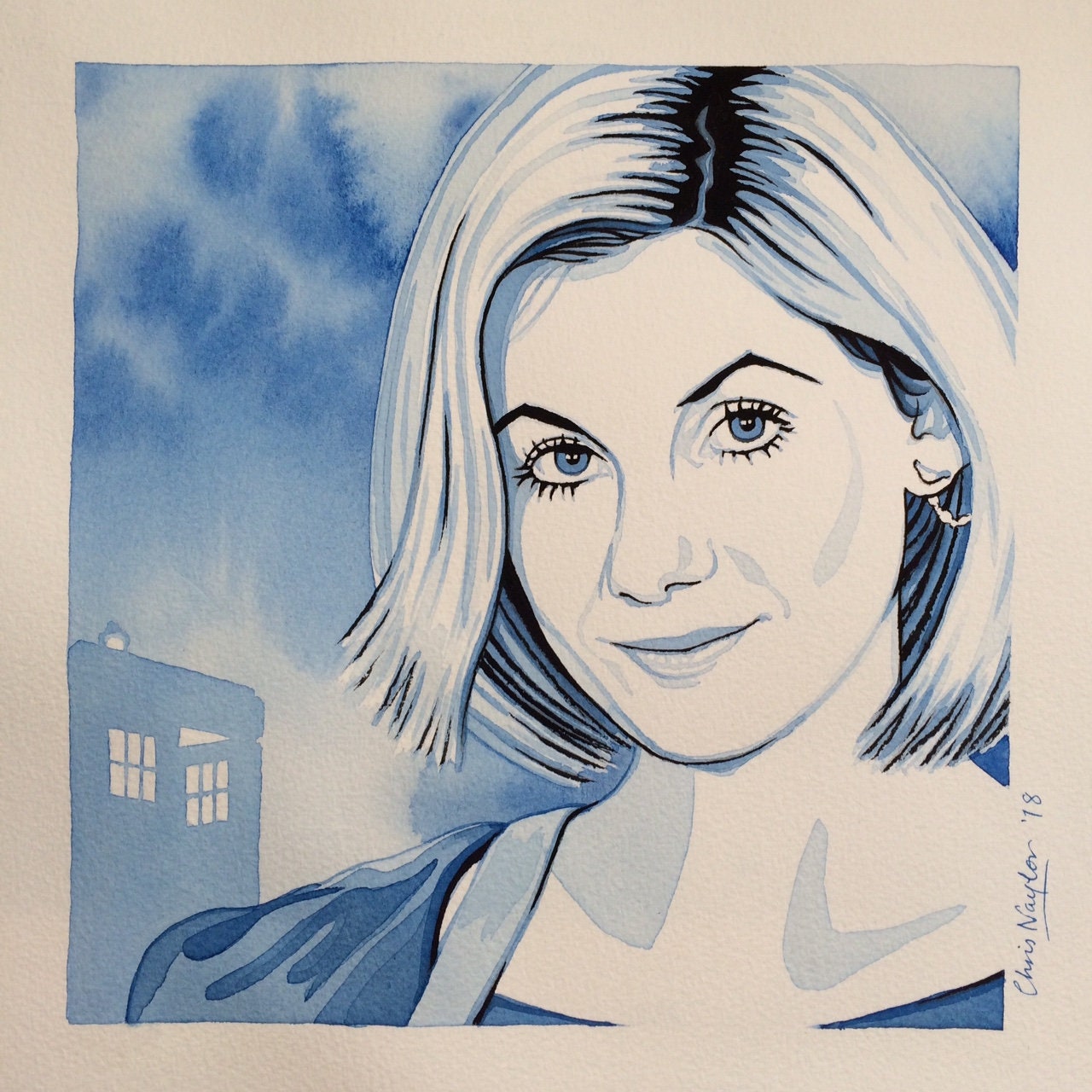Limited Edition Art Print of JODIE WHITTAKER (dr Who) From the Original ...