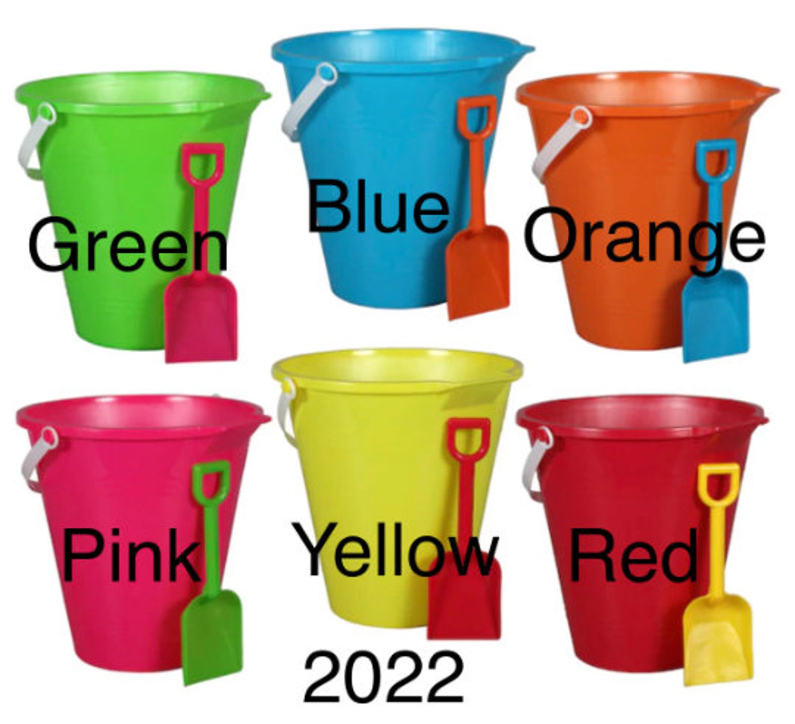 Personalized Beach Pail With Shovel Custom Anything You Want - Etsy