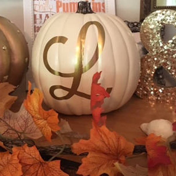 Monogram Pumpkins - Etsy