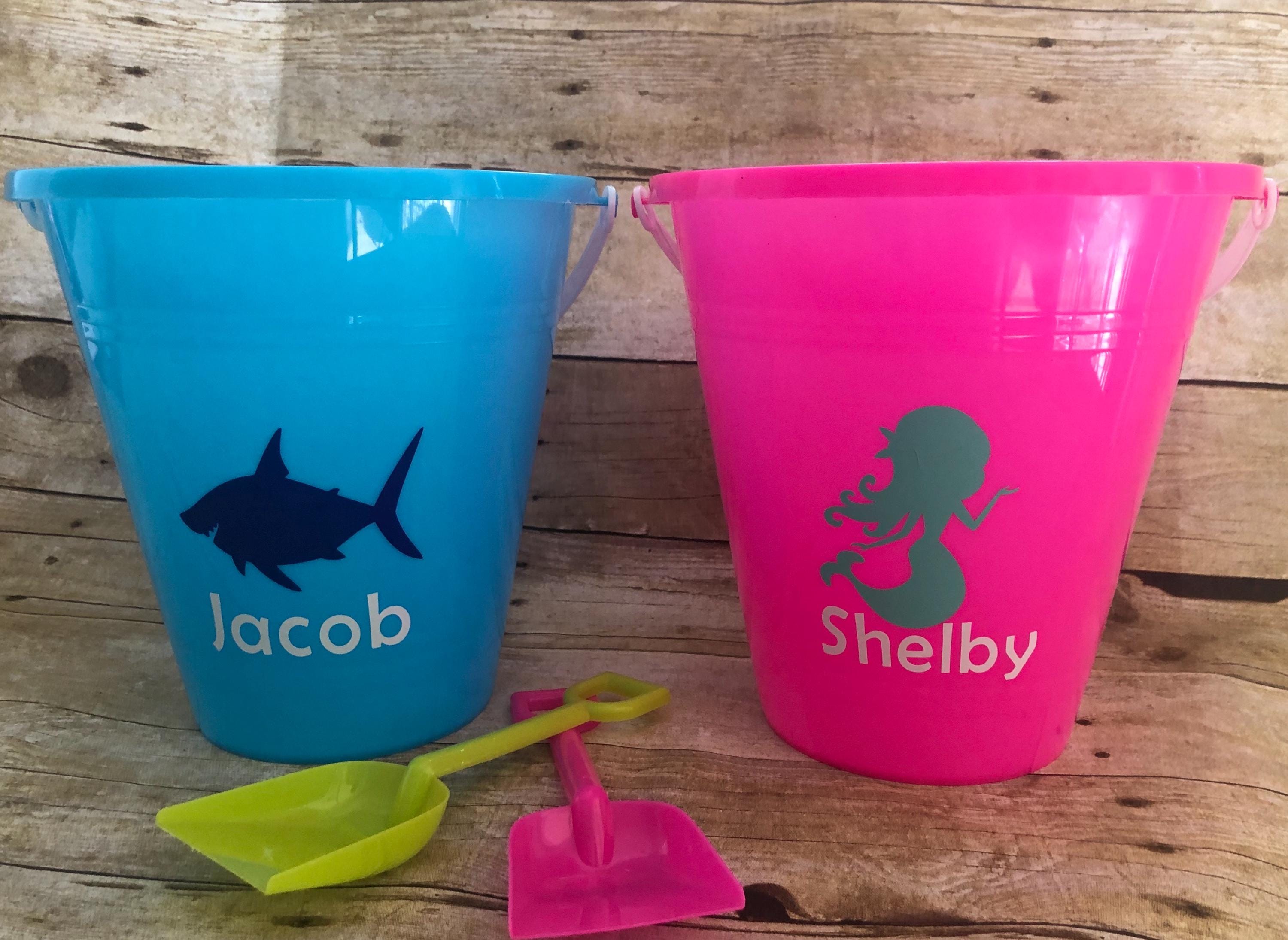 Personalized Beach Pail With Shovel: Custom Party Favor - Etsy