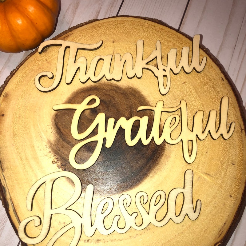 Thankful Wood Sign - Etsy