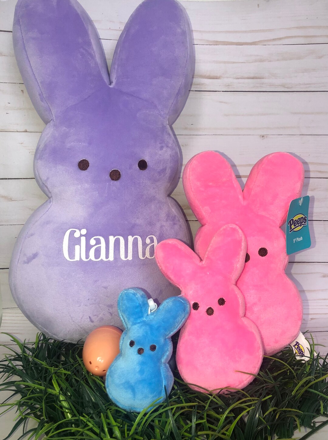 X Large 15 Easter Peeps Personalized Hottest Item Huge Pink , Yellow or ...