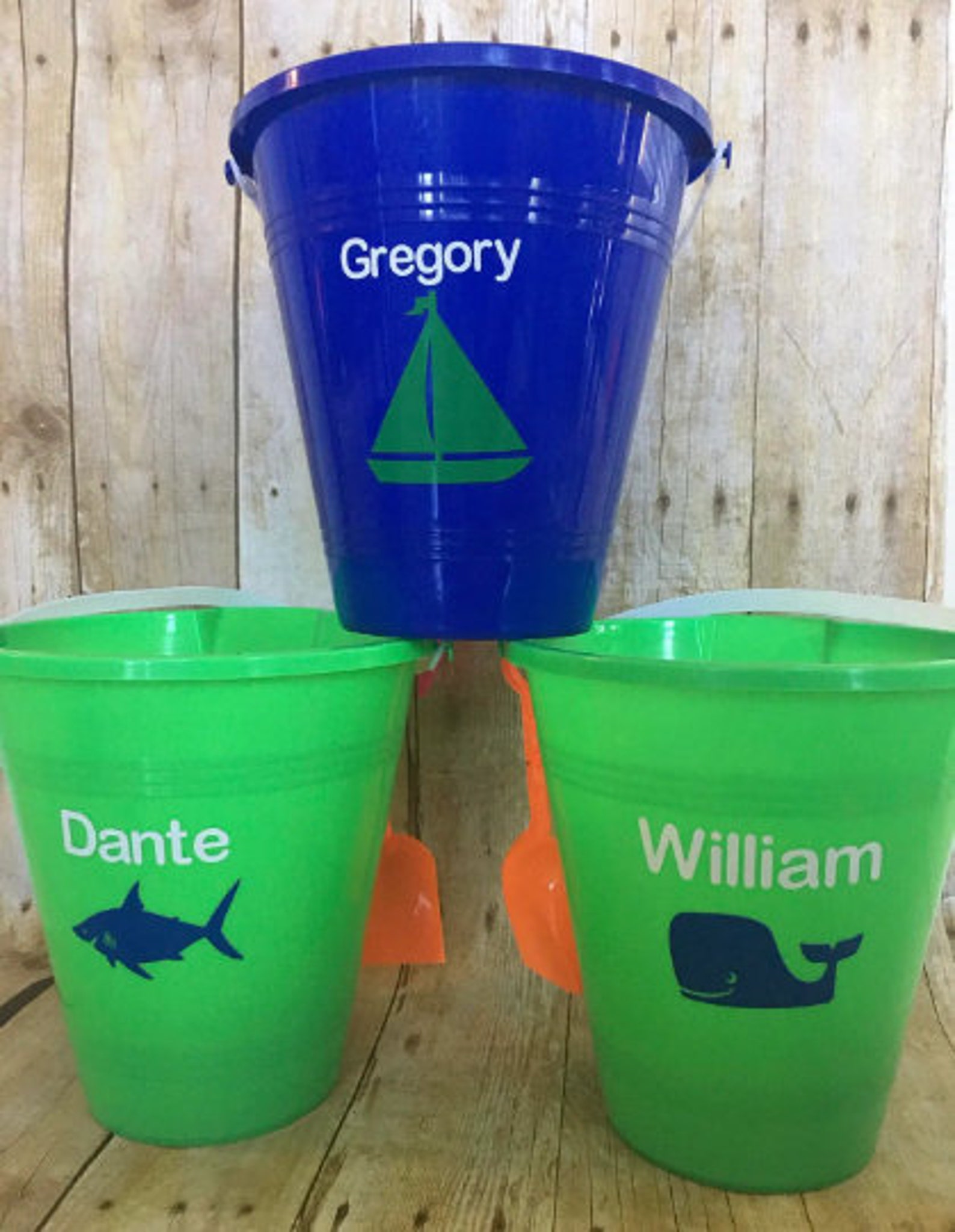 Personalized Beach Pail With Shovel Custom Anything You Want | Etsy