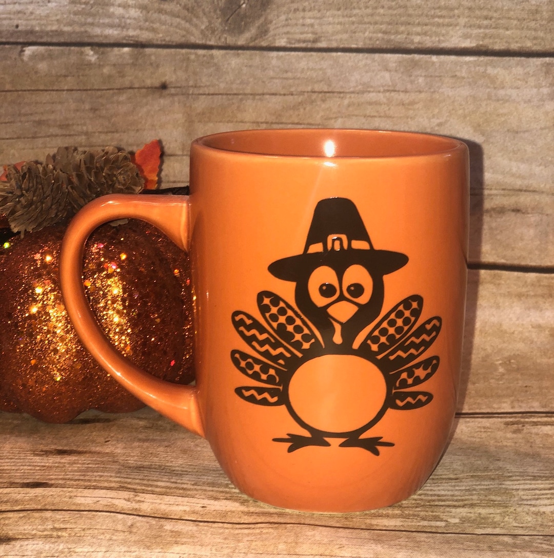 Personalized Turkey Mug: Thanksgiving Coffee Cup, Fall Decor - Etsy