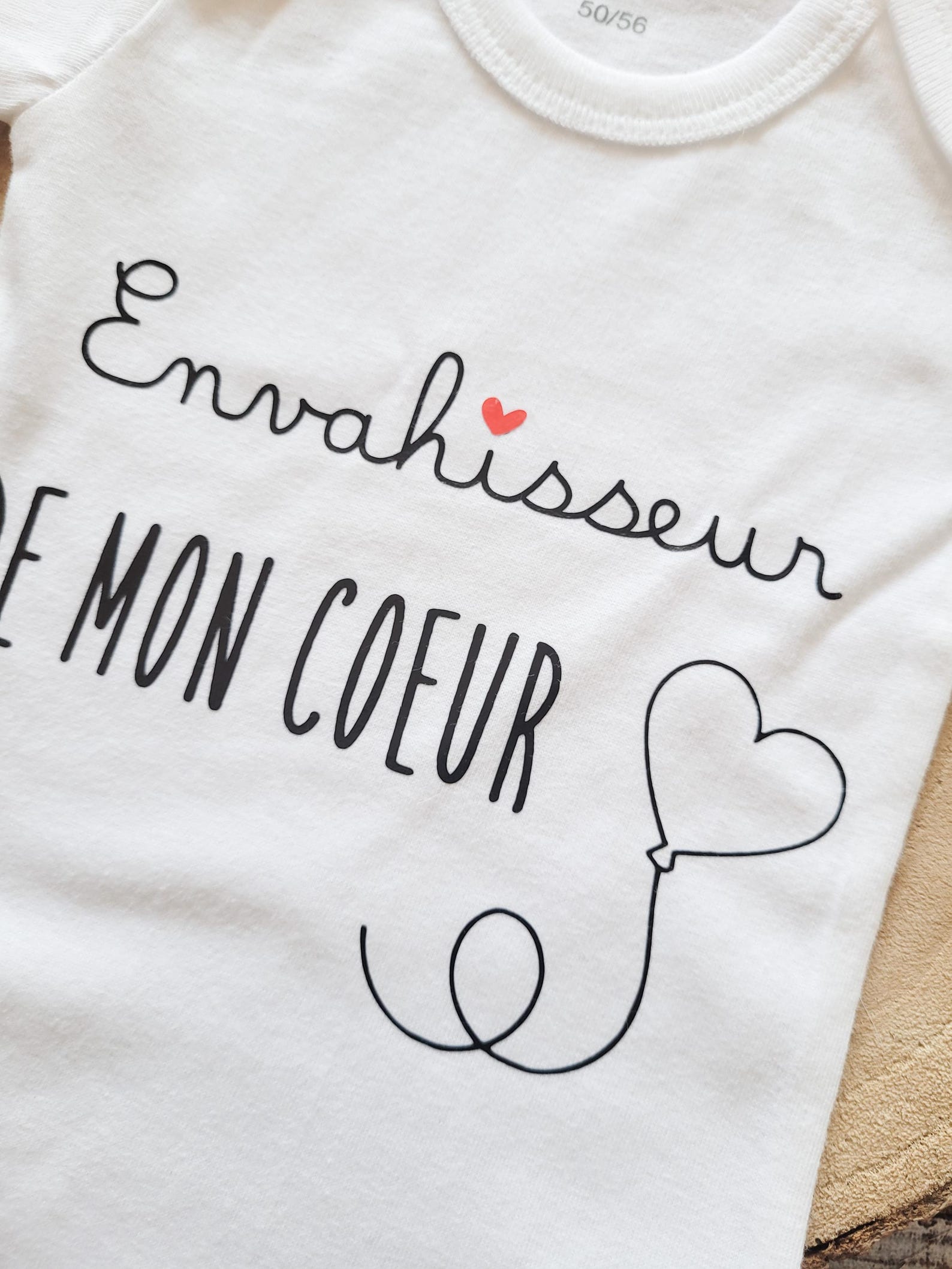 Customizable Baby Pregnancy Announcement Bodysuit - Invader of My Heart ...