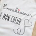 Customizable Baby Pregnancy Announcement Bodysuit - Invader of My Heart ...