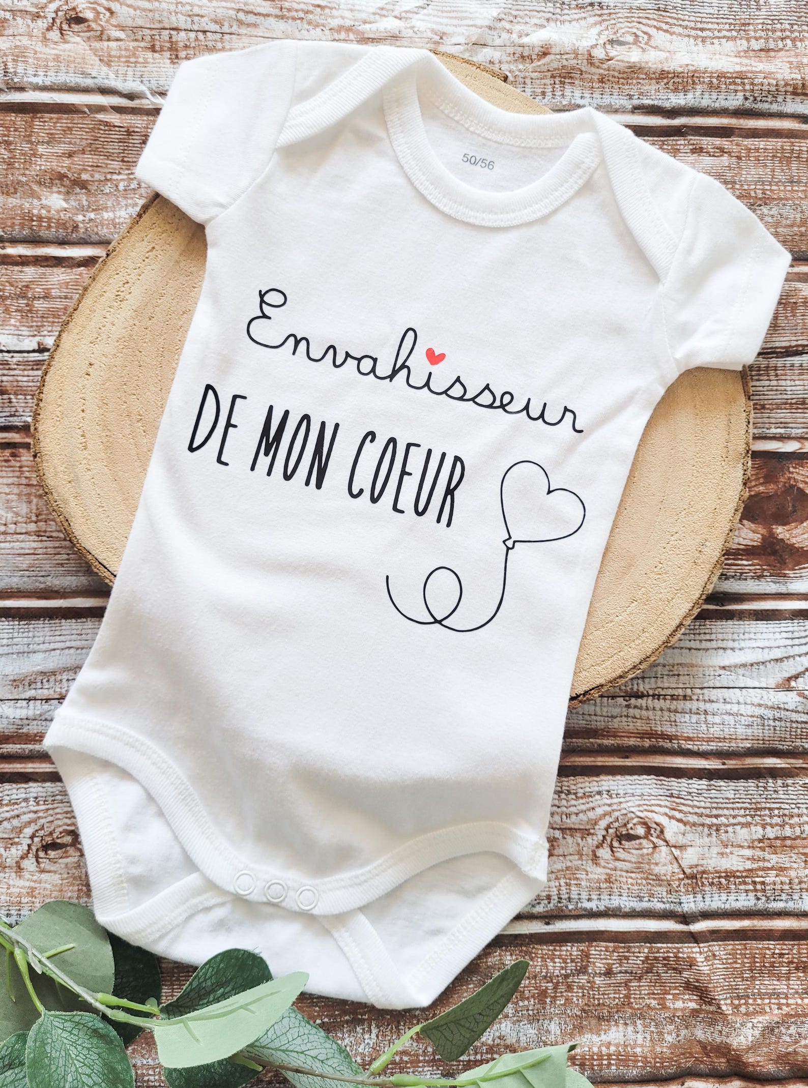 Customizable Baby Pregnancy Announcement Bodysuit - Invader of My Heart ...