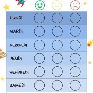 Tableau de routine du comportement pour enfant - Etsy France