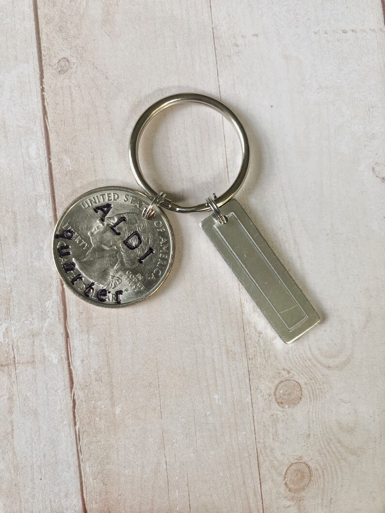 Aldi Quarter Holder Coin Keychain Cart Keychain Hand - Etsy