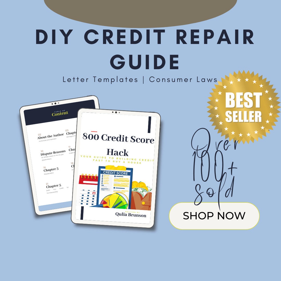 800 Credit Score Hack Guide, DIY Credit Repair, Credit Repair Dispute ...