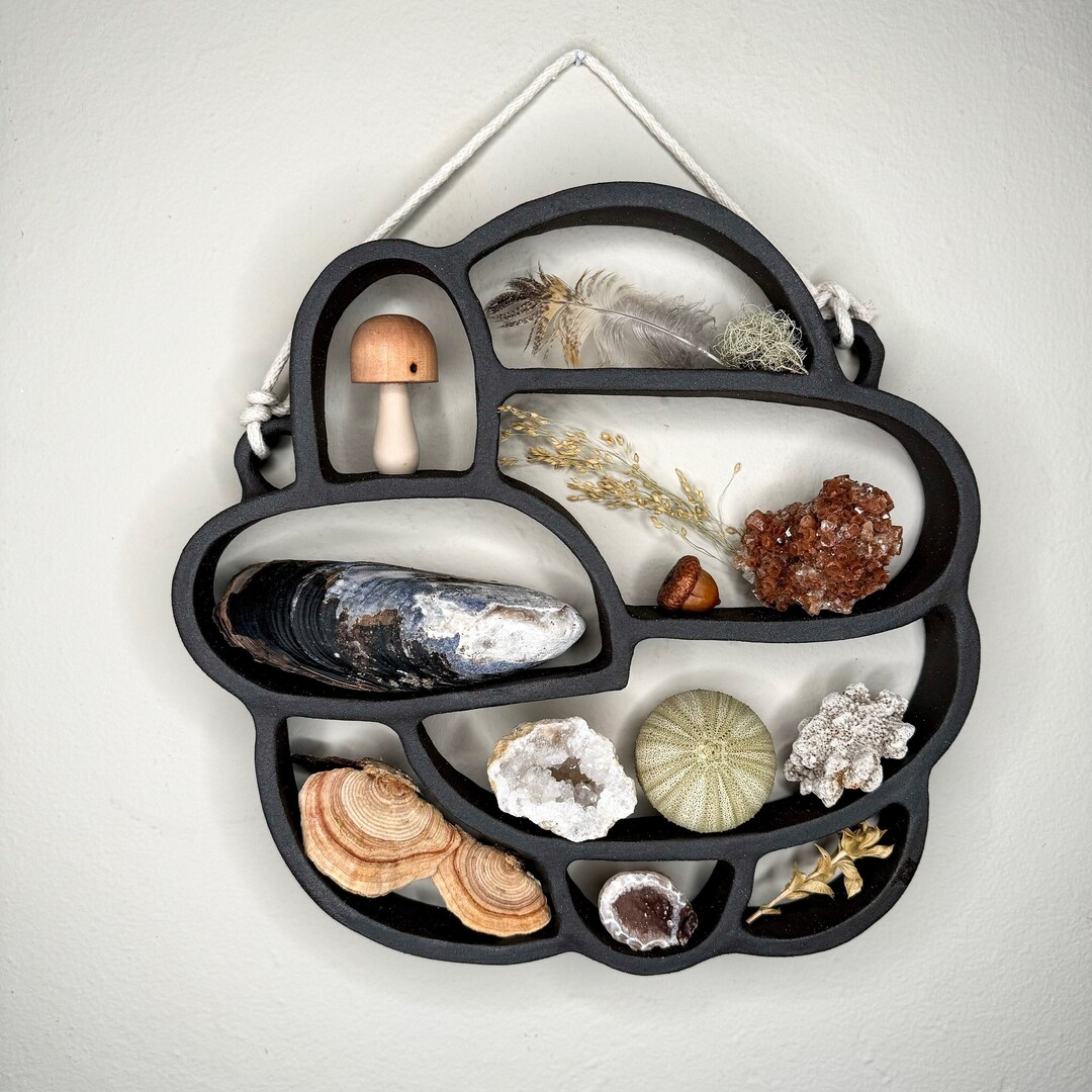 Shelf of Inspiration No. 2 Ceramic Curio Shelf: Wall Altar, Shrine ...