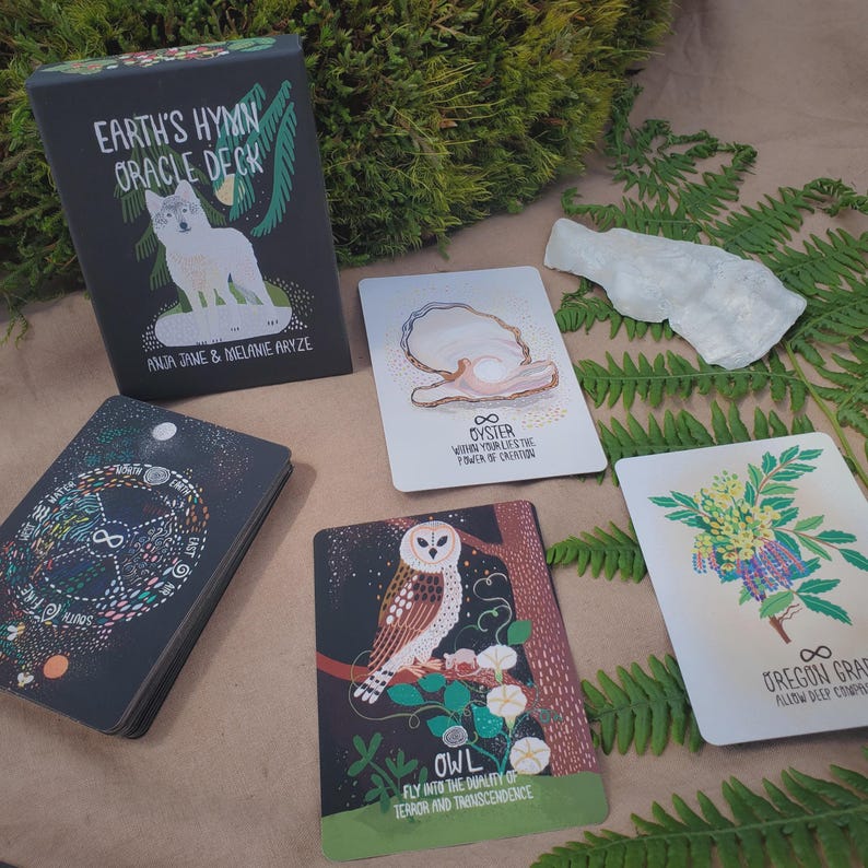 Earth's Hymn Oracle Deck | Nature-based Wisdom Cards & Guidebook - Etsy