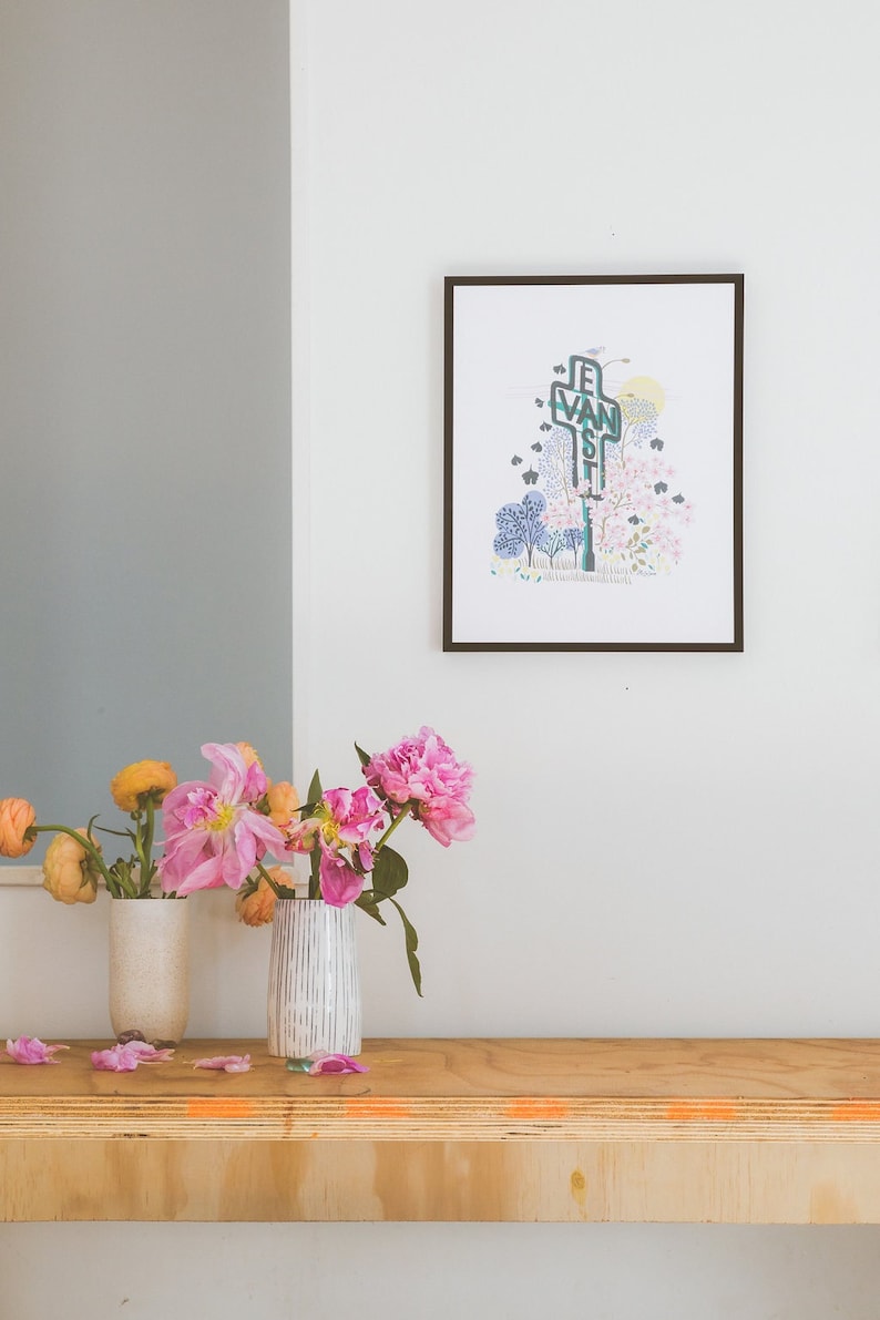 East Van Art Print East Van Sign Art Vancouver, BC Travel Poster East ...