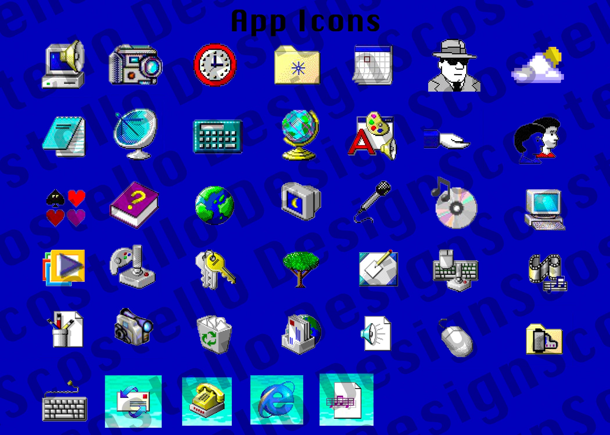 Tropical Pixel Dreamland Ios 14 Theme Pack - Etsy