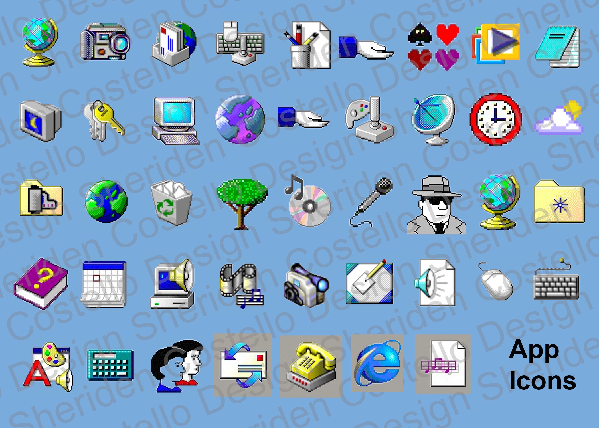 City Pop Inspired Ios 14 App Icons and Display - Etsy