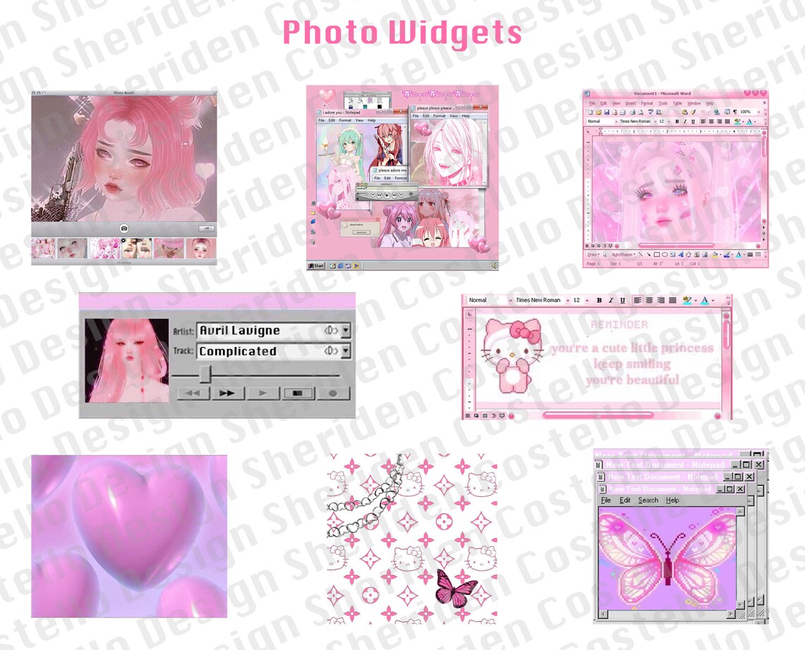 Pink Cybercore iOS 14 Display Theme | Etsy